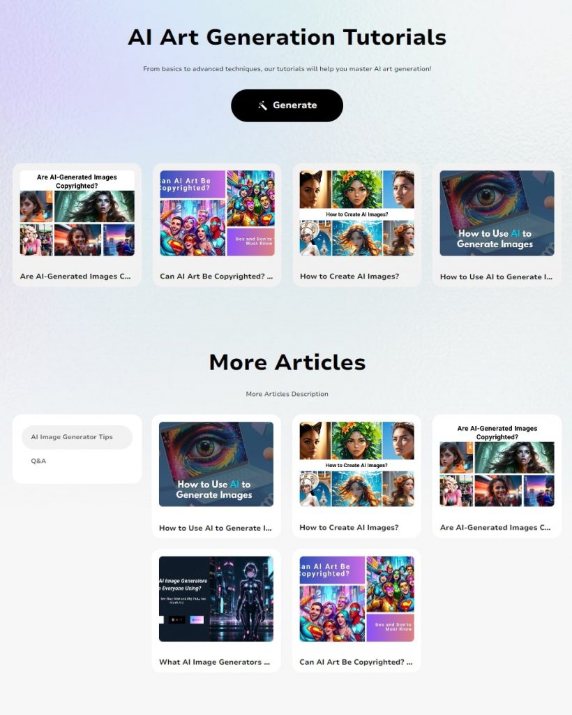 Guida rapida alla generazione di immagini AI con PicLumen